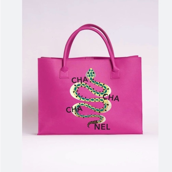 LA/TC | Bags | Cha Cha Pink Vegan Leather Tote | Poshmark